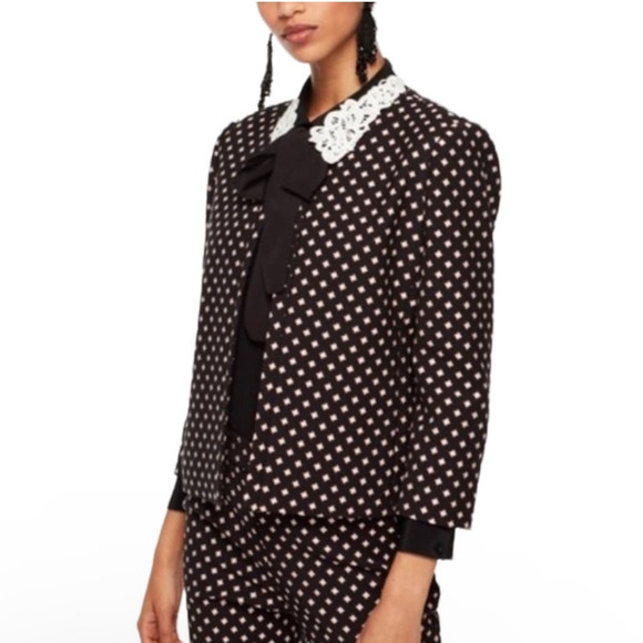 kate spade | Jackets & Coats | Kate Spade Diamond Jacquard Jacket ...